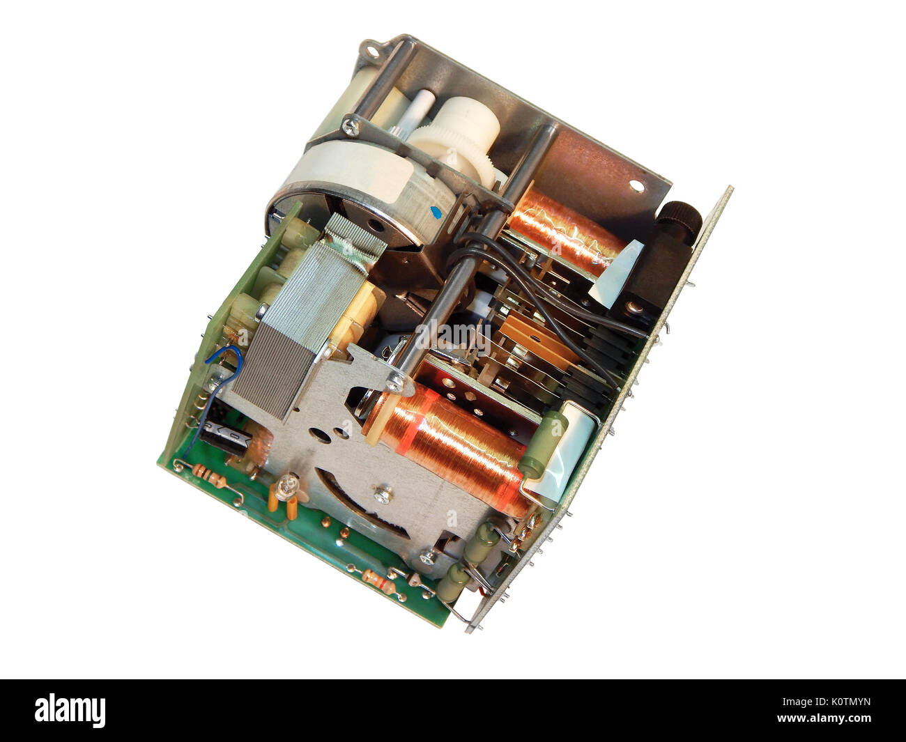 Controller for gas burner control. Isolated on white background Stock ...