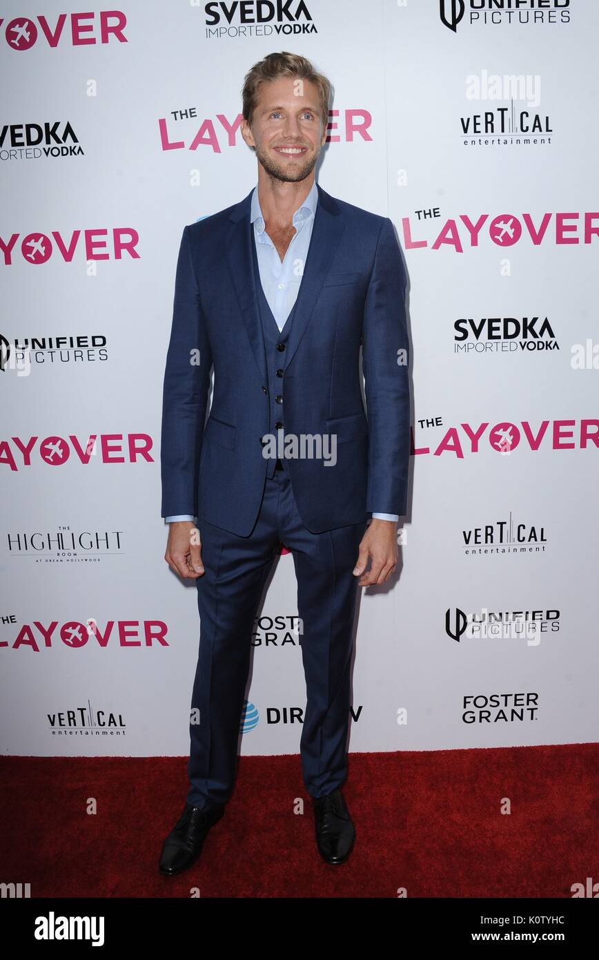 Los Angeles, USA. 23rd Aug, 2017. Matt Barr at arrivals for THE LAYOVER ...