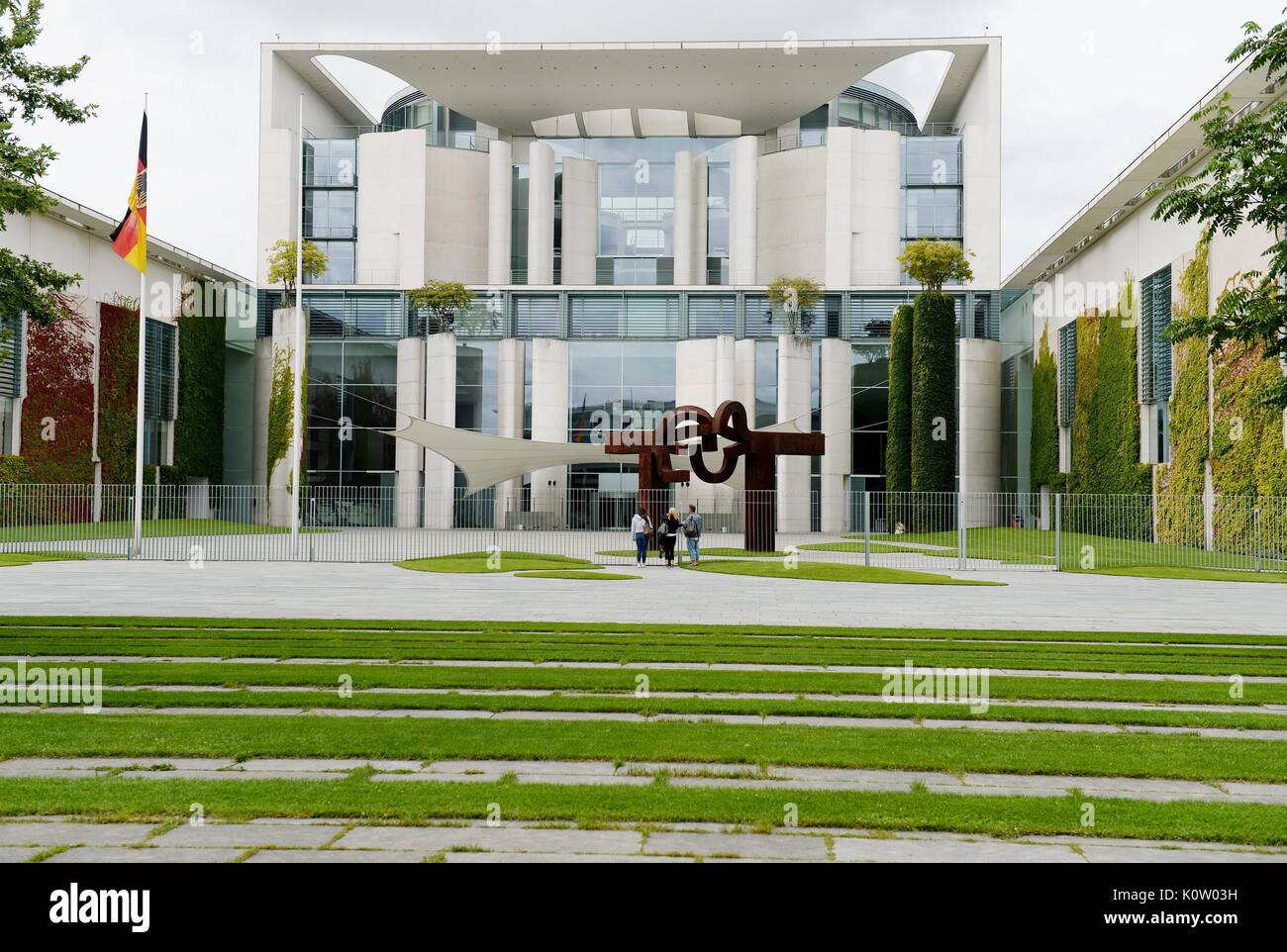 Building of the Federal Chancellor, Germany, city of Berlin, 22. August ...