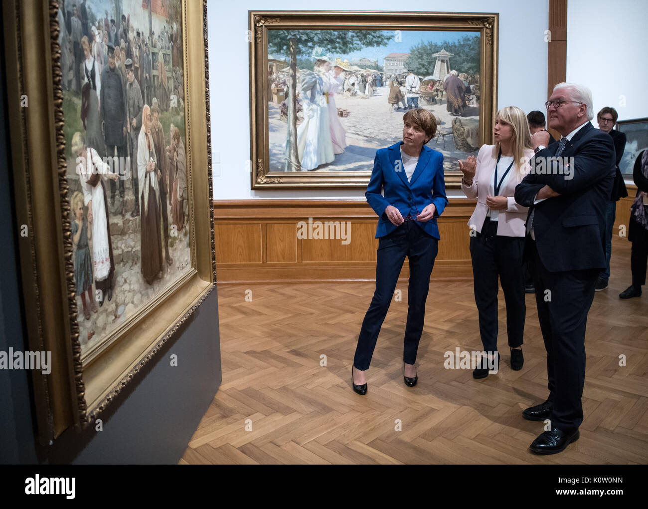 Riga, Latvia. 24th Aug, 2017. German President Frank-Walter Steinmeier ...