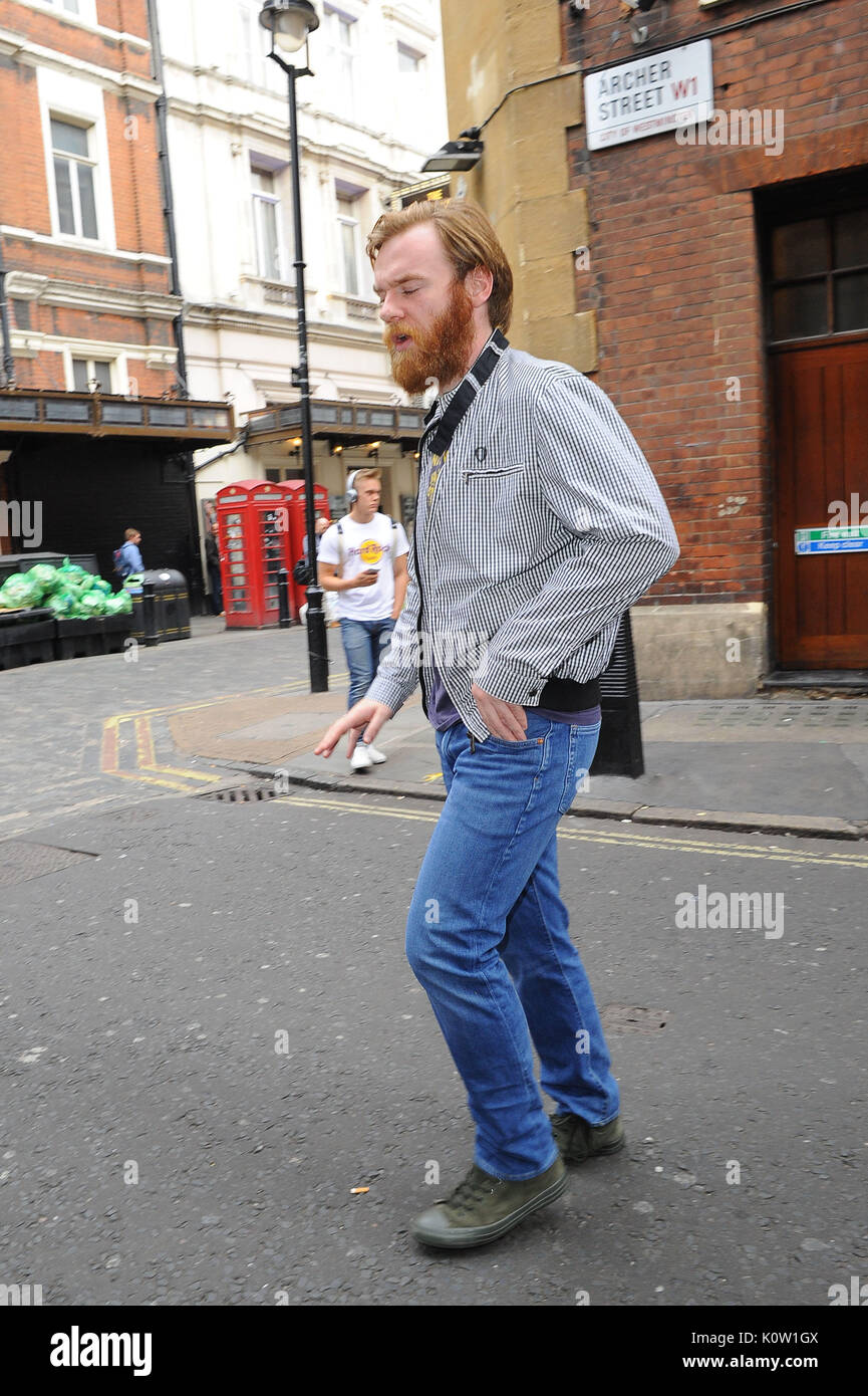 London, UK. 23rd August, 2017. Brian Gleeson Seen at The Apollo Theatre ...