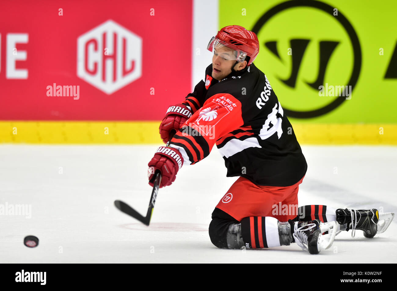 Mislav Rosandic of Hradec in action during the Ice hockey Champions ...