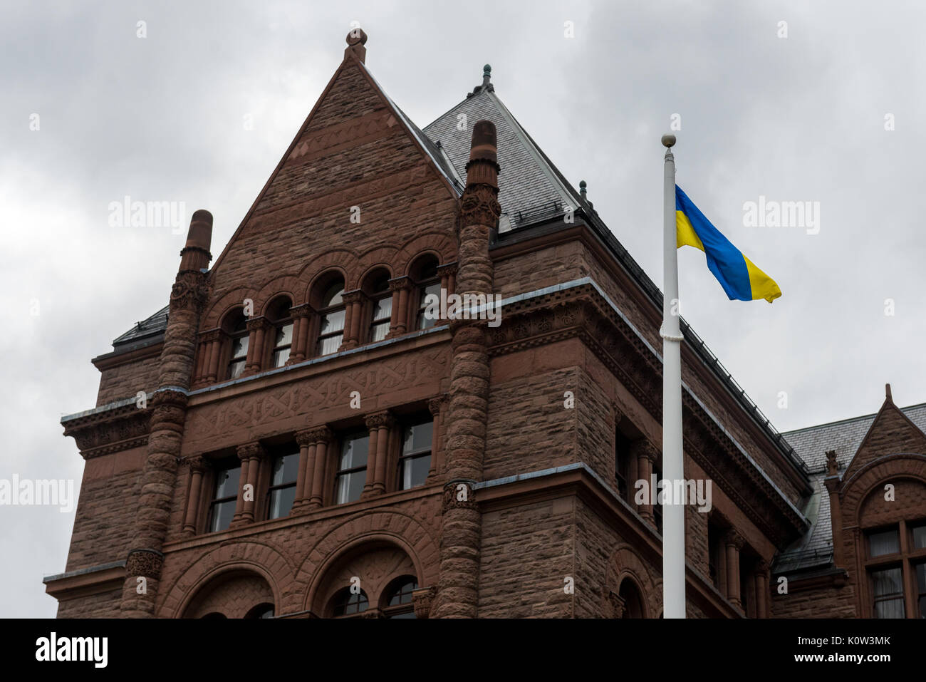 Toronto, Canada. 24th Aug, 2017. Ceremony of raising the Ukrainian flag ...