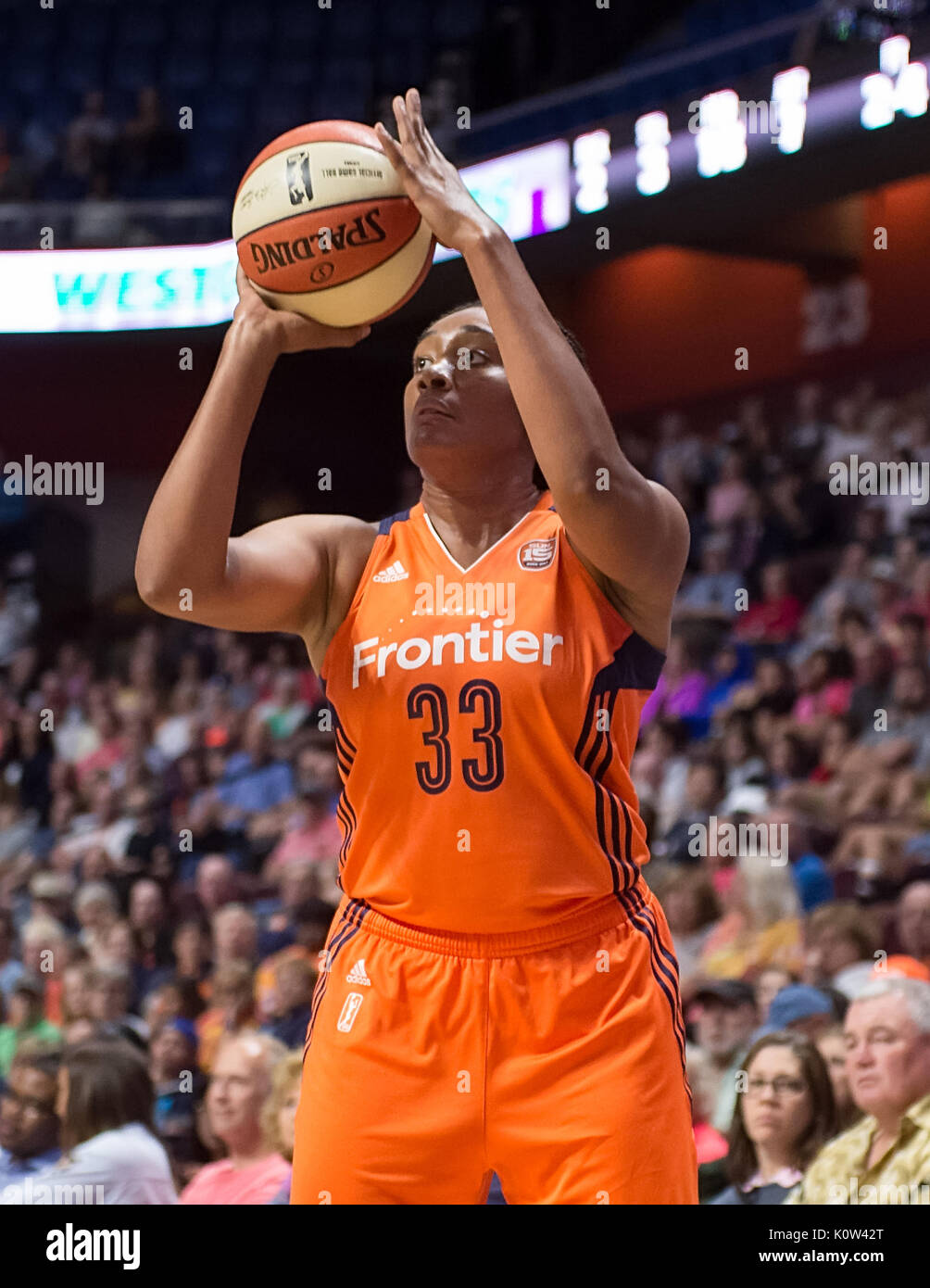 Uncasville, Connecticut, USA. 23 August, 2017. Connecticut Sun forward ...