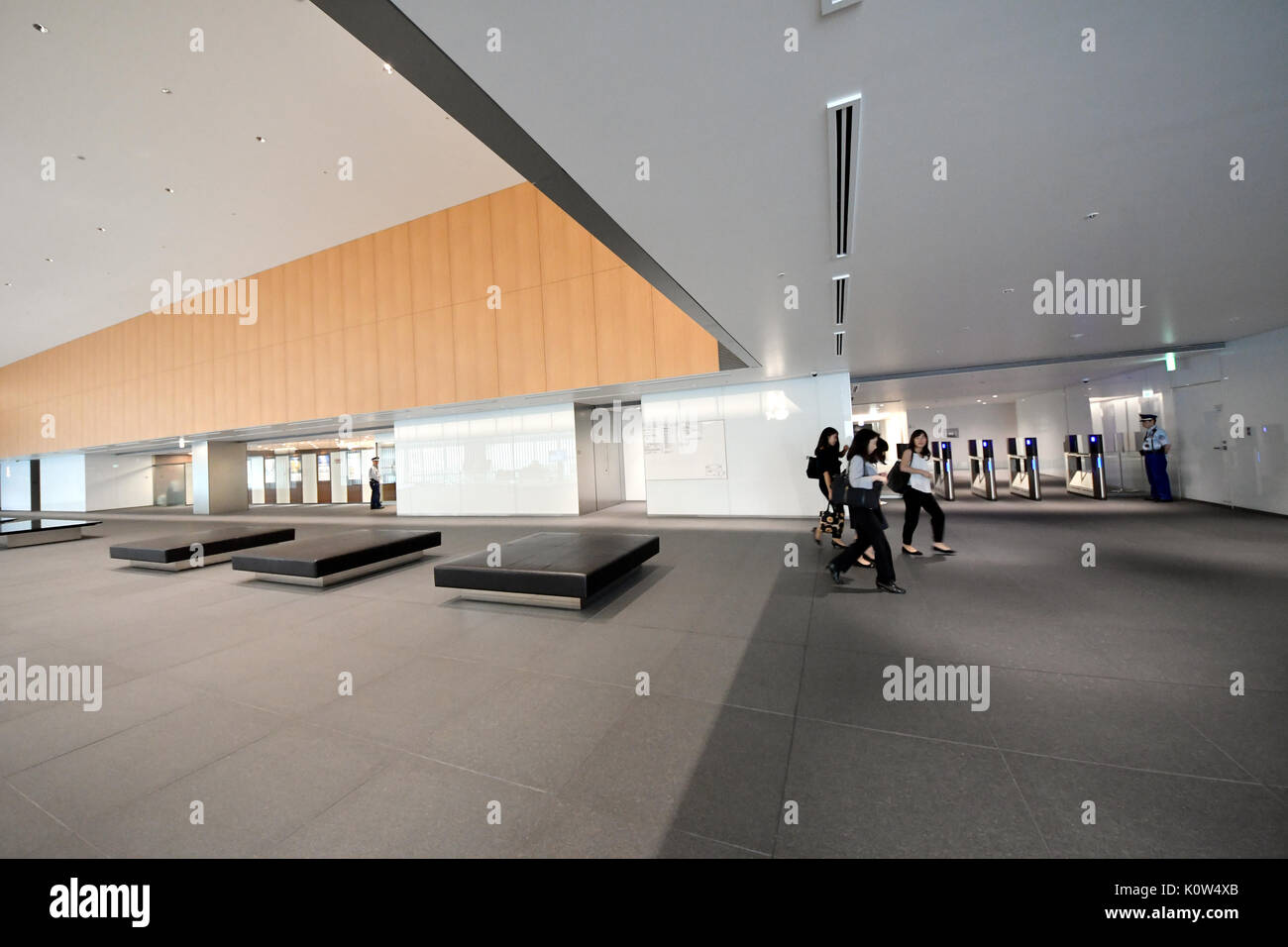 Tokyo, Japan. 25th Aug, 2017. The huge underground storage area is ...