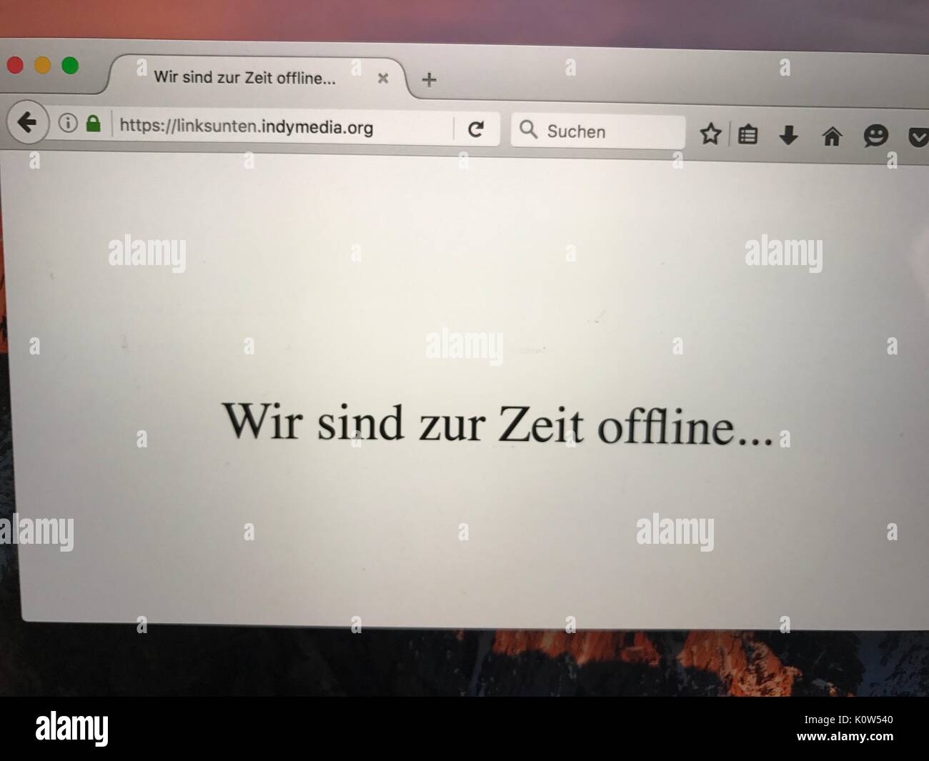 ILLUSTRATION - A screenshot showing the message "We are currently ...