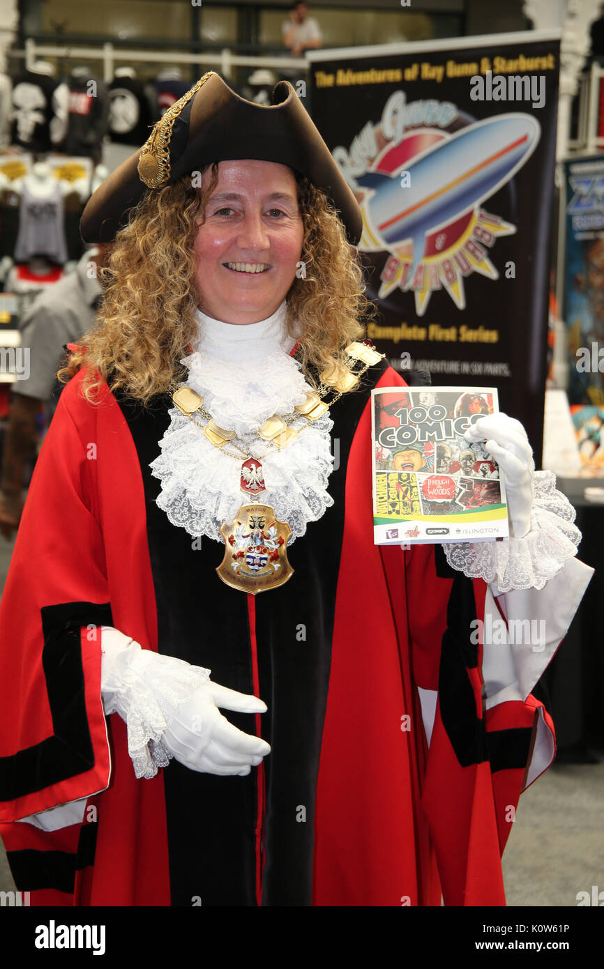 London, UK. 25th Aug, 2017. Una O'Halloran Mayor of Islington at the ...