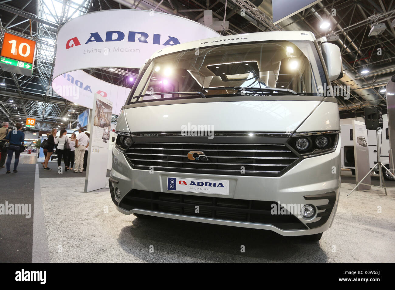 A motorhome of the Adria company photographed during the trade day of ...