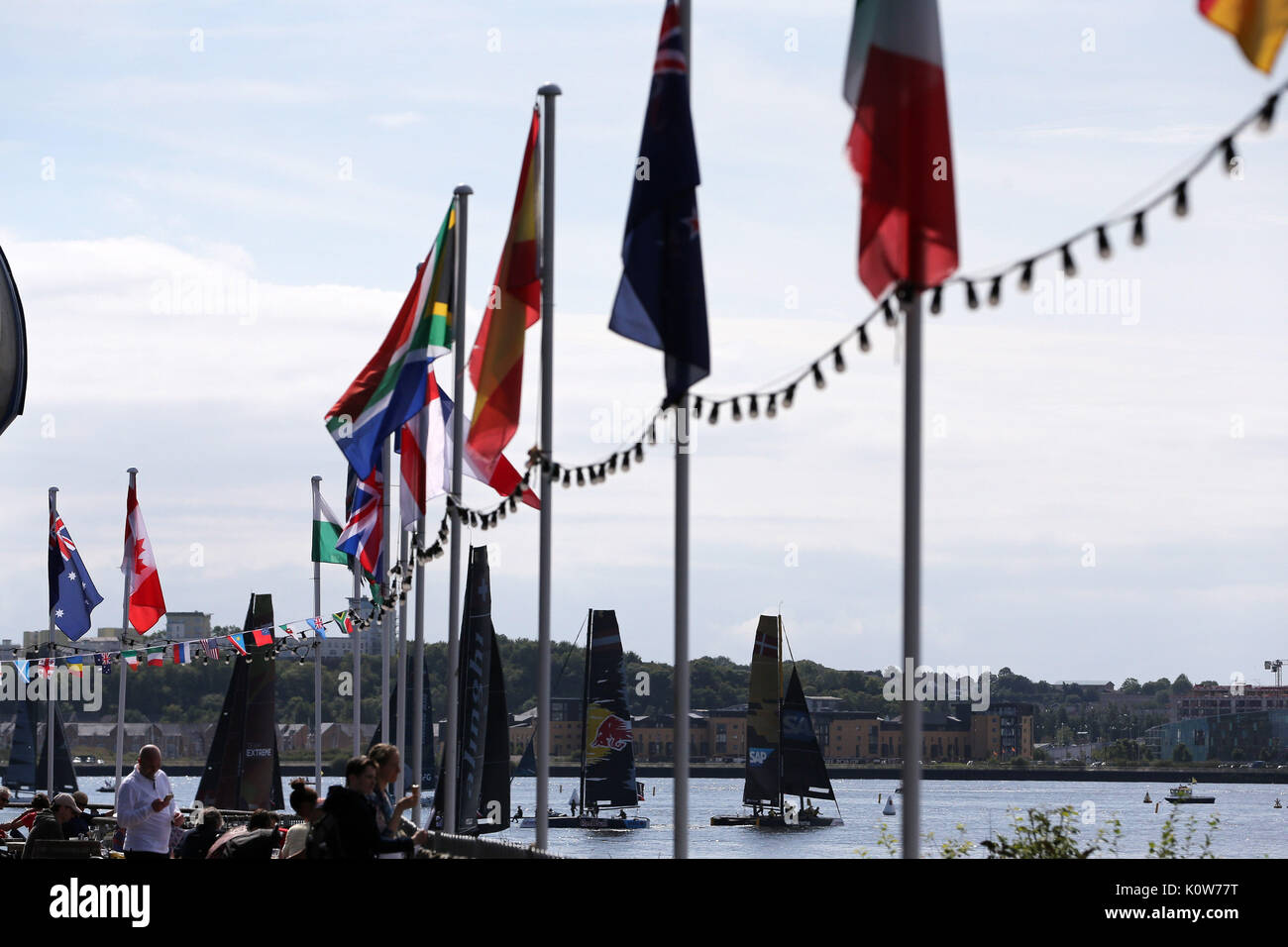 Cardiff, UK. 25th Aug, 2017. Extreme Sailing Series 2017, act 6 of ...