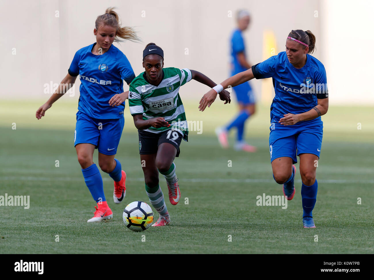 Budapest, Hungary. 25th August, 2017. Diana Silva #19 of Sporting CP ...
