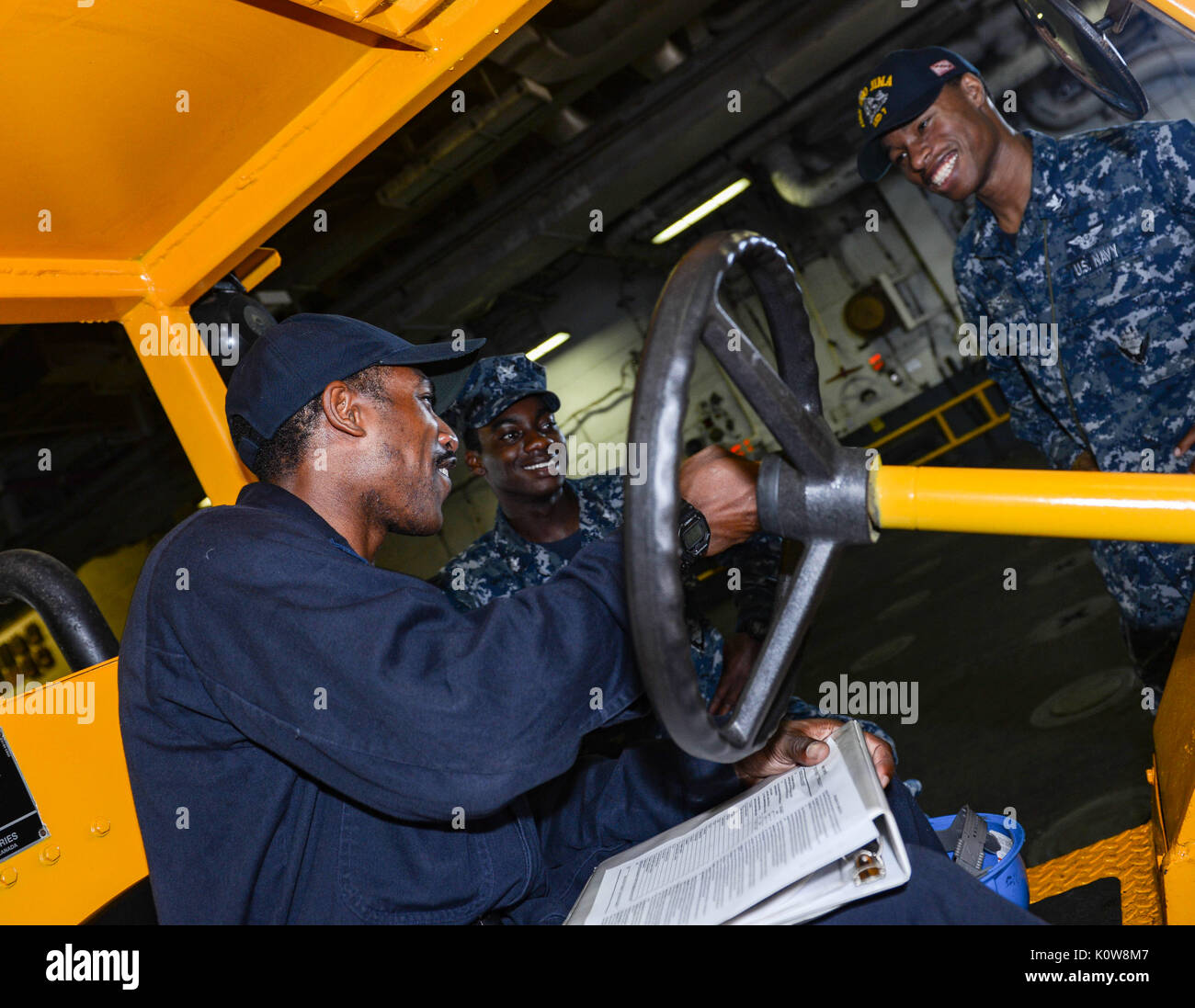 MAYPORT, Fla. (August 21, 2017) Sailors perform a pre-operational check ...