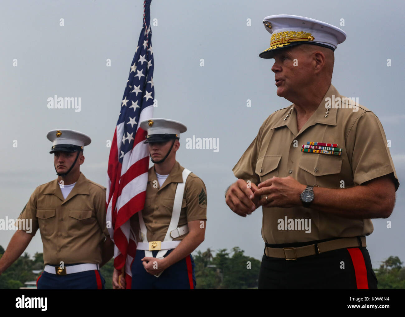 Commandant of the Marine Corps Gen. Robert B. Neller delivers a speech ...