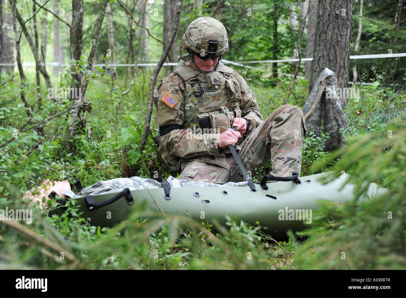 U.S. Army Pfc. Corey Postema with 10th Army Air and Missile Defense ...