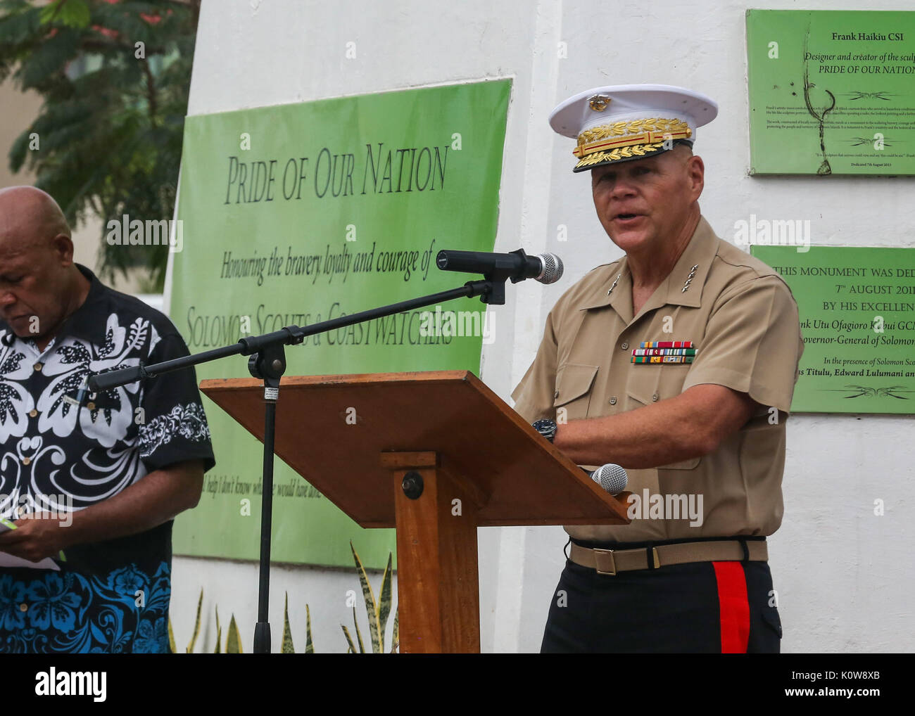 Commandant of the Marine Corps Gen. Robert B. Neller delivers a speech ...