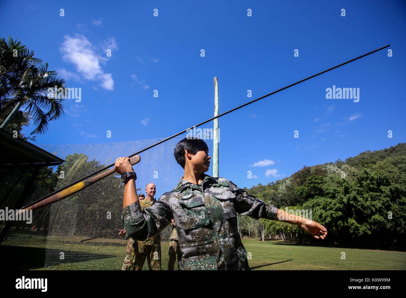 CAIRNS, Australia – A soldier from the Chinese People’s Liberation Army ...