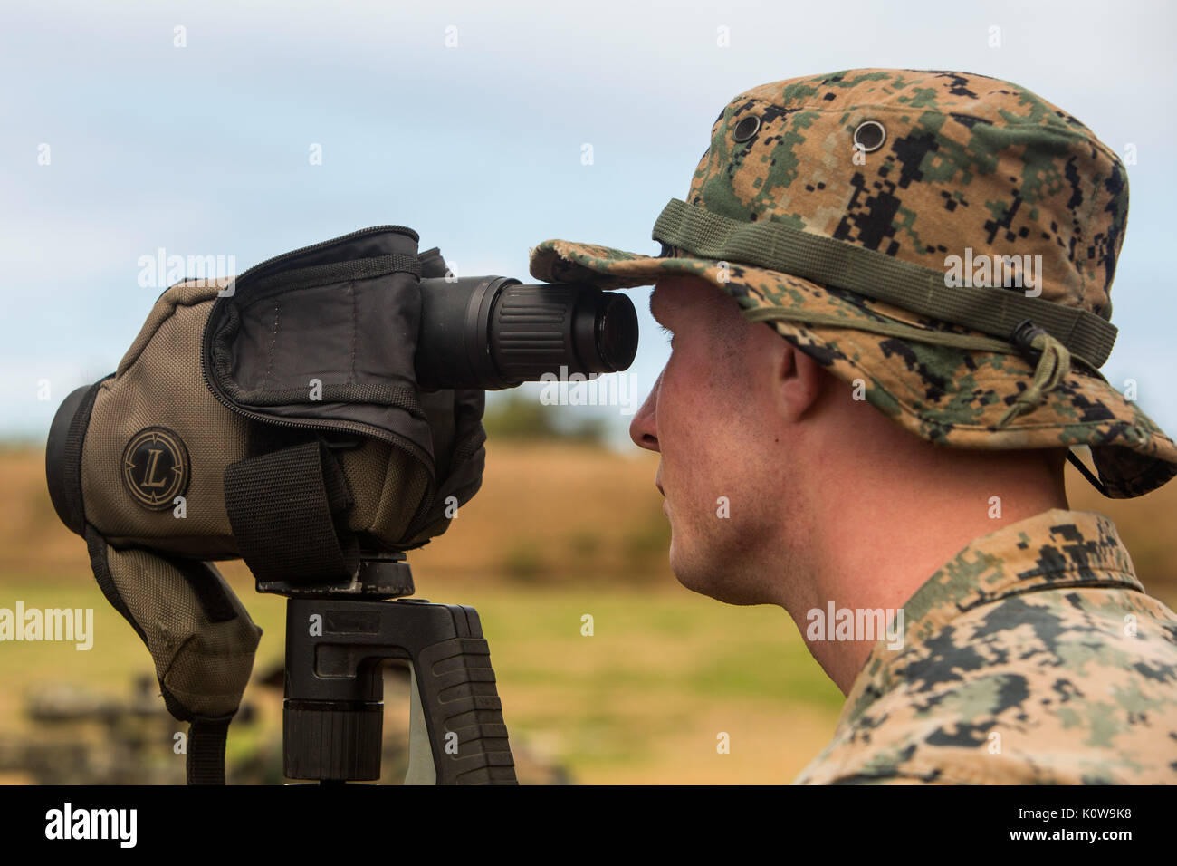 Lance Cpl. William Pearn, a scout sniper candidate with Weapons Company ...