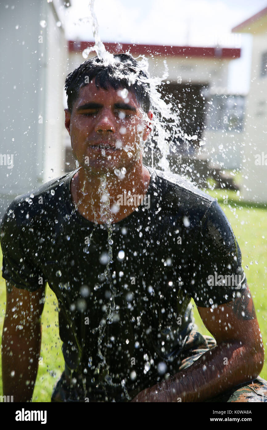 Lance Cpl. Anthony Compton, a water purification specialist with ...