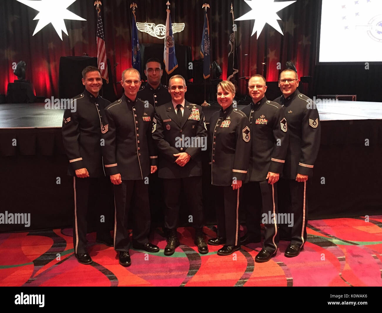 Members of the U.S. Air Force Band of the Golden West connect with ...