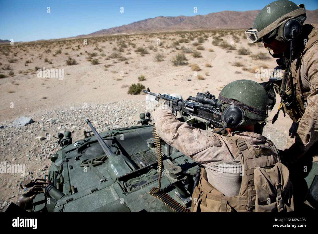U.S. Marines with 3rd Light Armored Reconnaissance Battalion ...