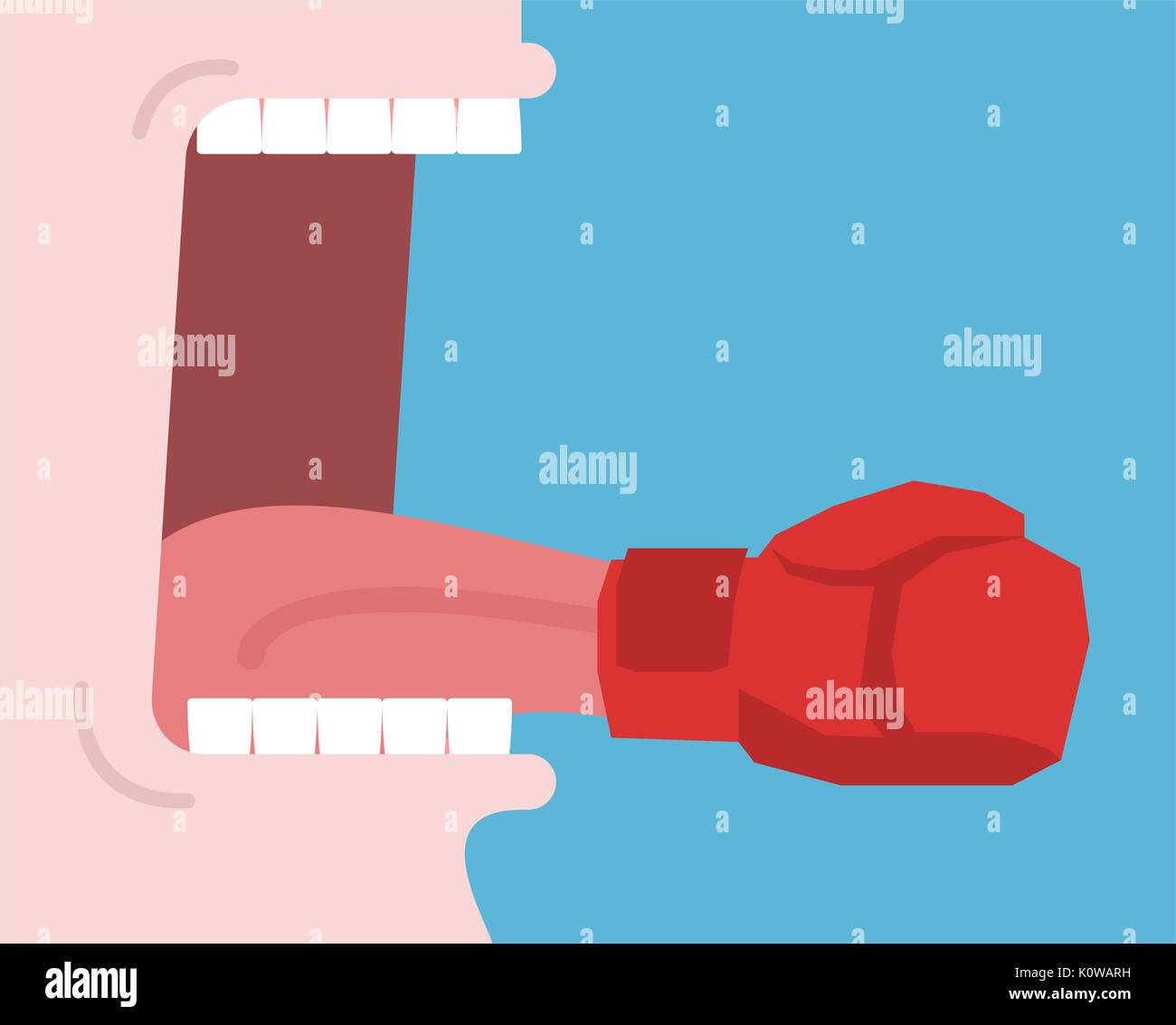 Punch in face Stock Vector Images - Alamy