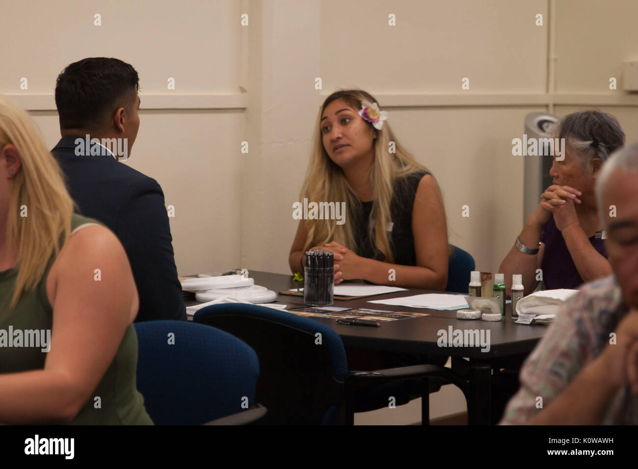 Brianne Huddy, the desk clerk manager with the Inns of the Corps ...