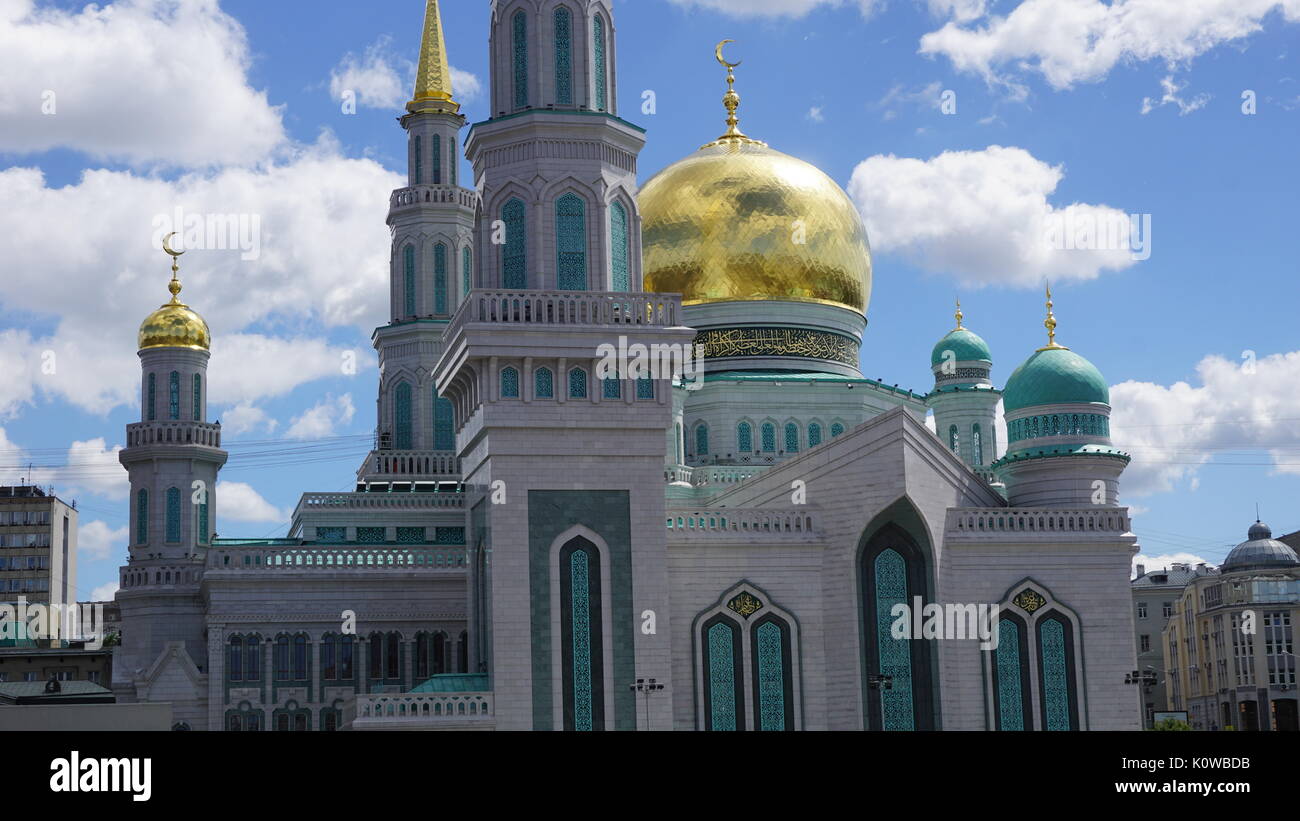 Russia Moscow Mosque Stock Photo - Alamy