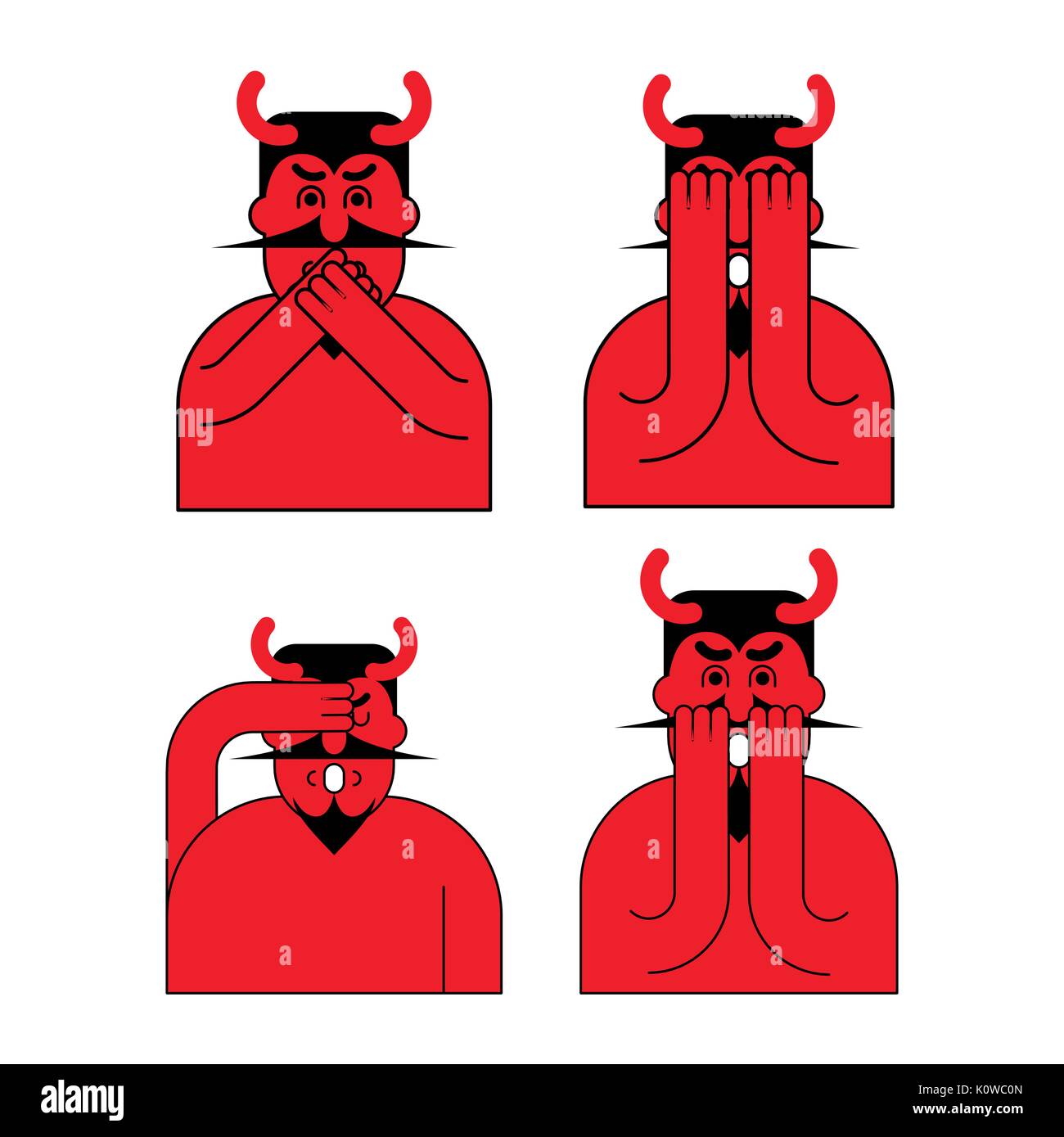 Creature shock Stock Vector Images - Alamy