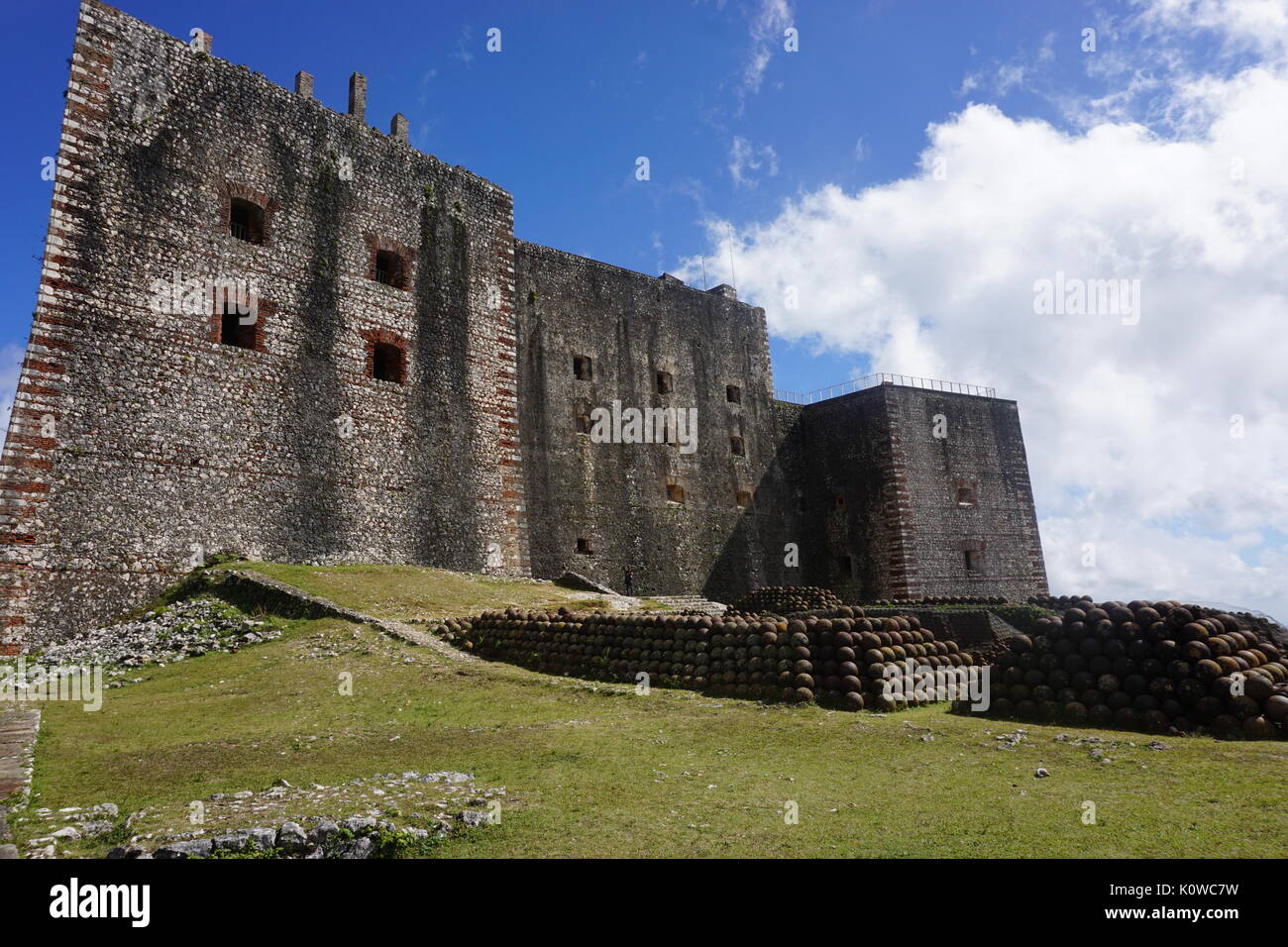Outside of the Citadelle fortress in Milot, Haiti Stock Photo - Alamy