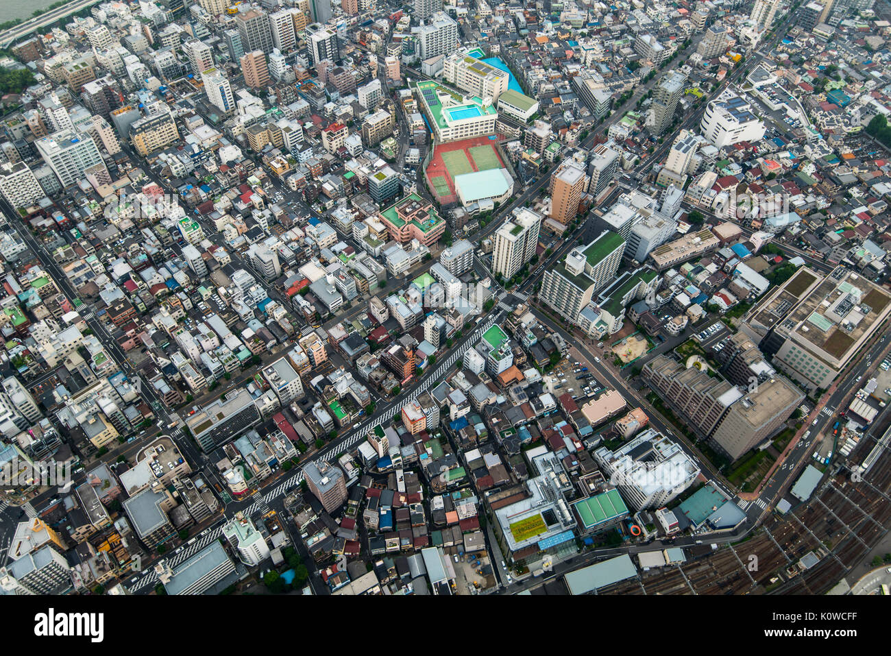 Tokyo japan city map aerial hi-res stock photography and images - Alamy
