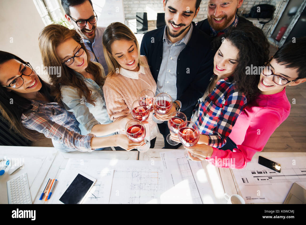 Team celebration happy fun hi-res stock photography and images - Alamy