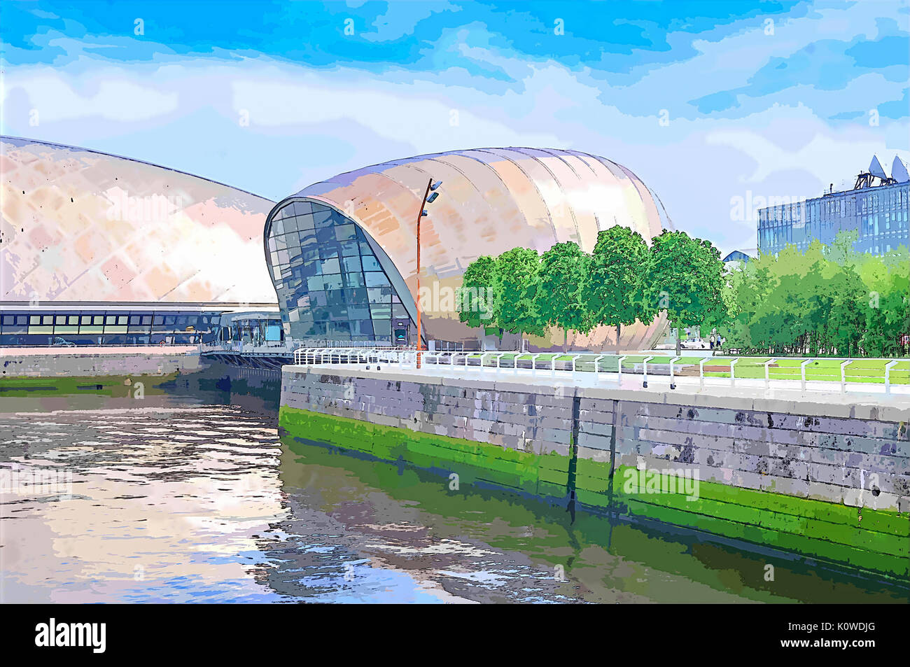 Illustration of the Cineworld IMAX at Glasgow Science Centre on the ...