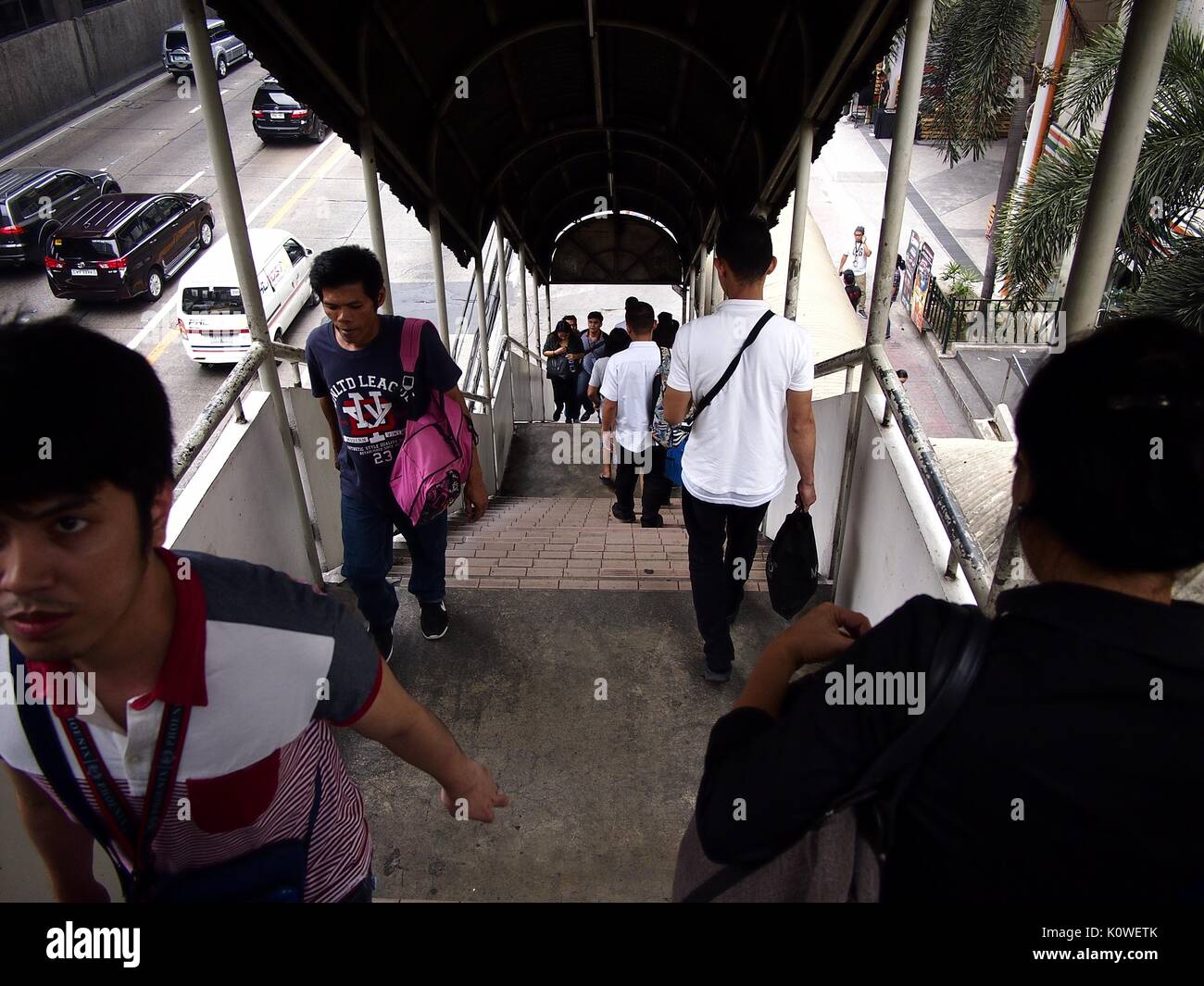 People Pedestrian Overpass High Resolution Stock Photography and Images ...