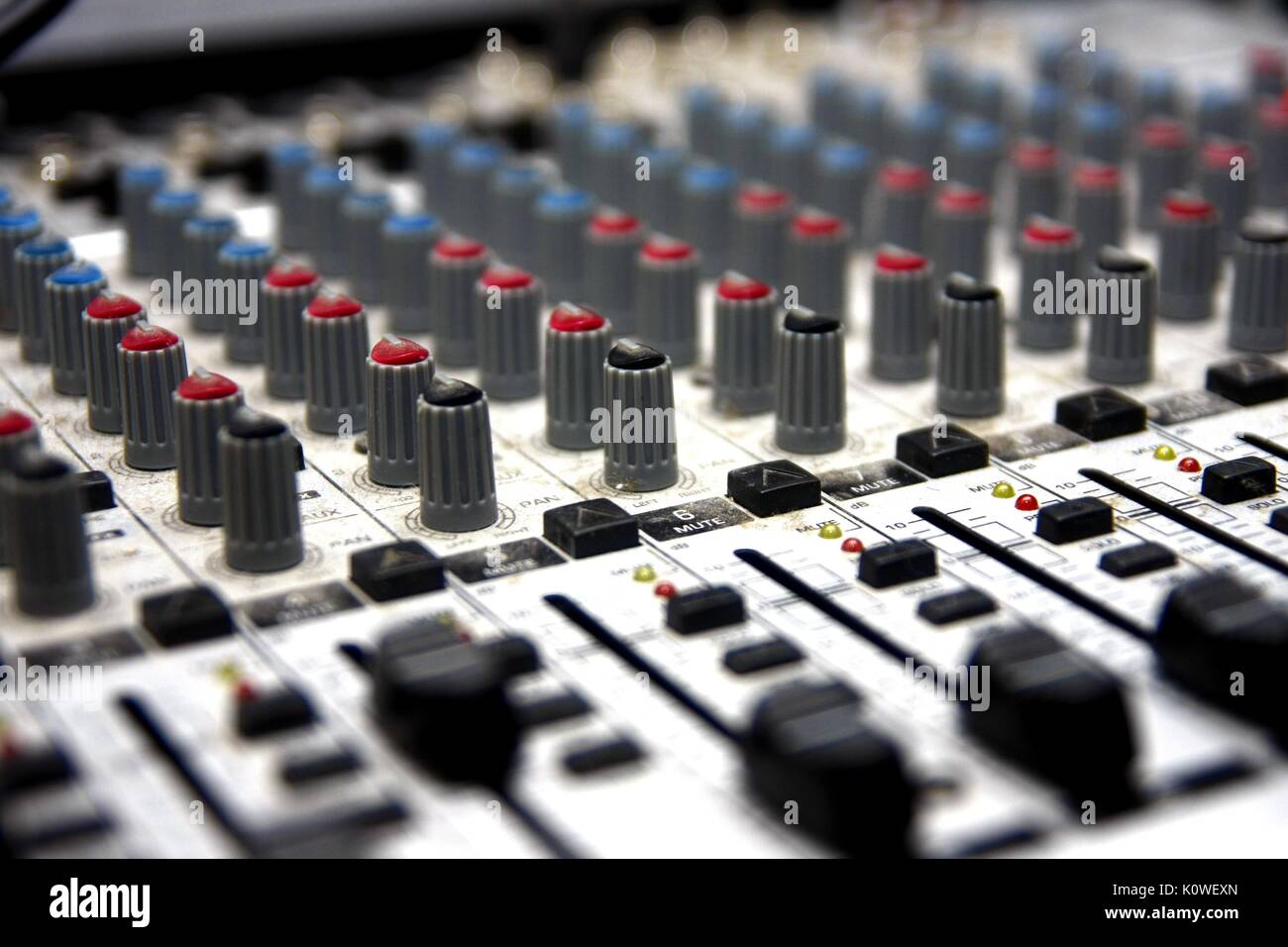 Knobs On Mixing Console High Resolution Stock Photography and Images ...