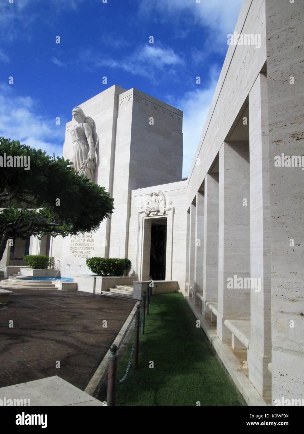 The National Memorial Cemetery of the Pacific Honolulu, Hawaii Stock ...