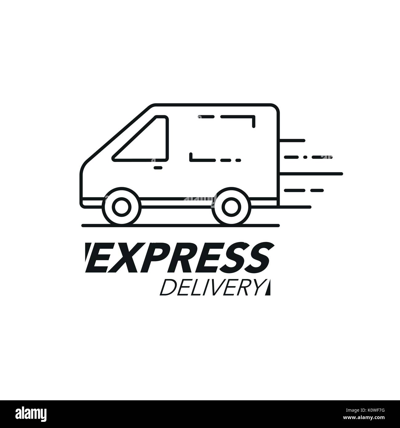 Express delivery icon concept. Van service, order, worldwide shipping ... Express delivery icon concept. Van service, order, worldwide shipping ...