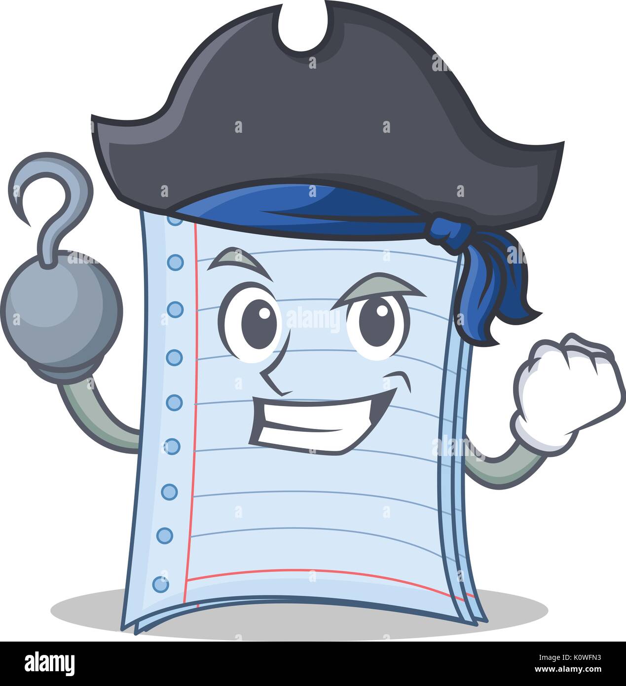 Pirate notebook character cartoon style Stock Vector Image & Art - Alamy