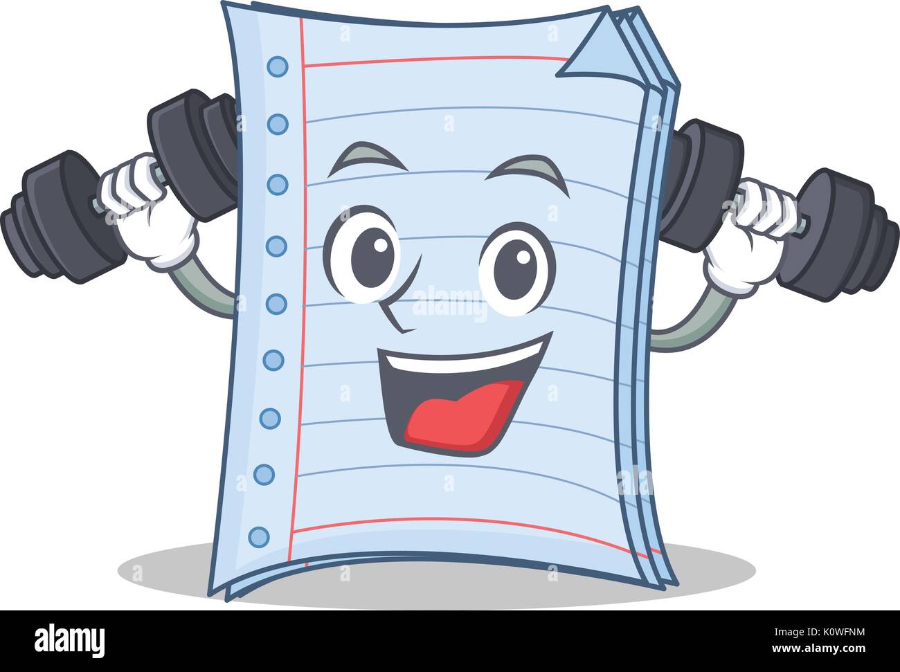 Fitness notebook character cartoon style Stock Vector Image & Art - Alamy