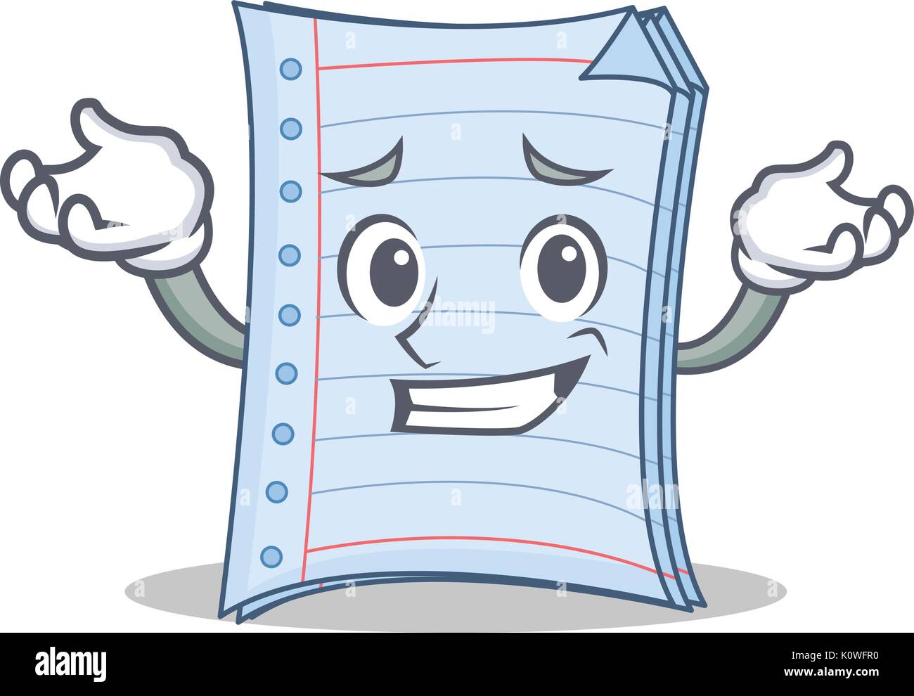 Grinning notebook character cartoon style Stock Vector Image & Art - Alamy