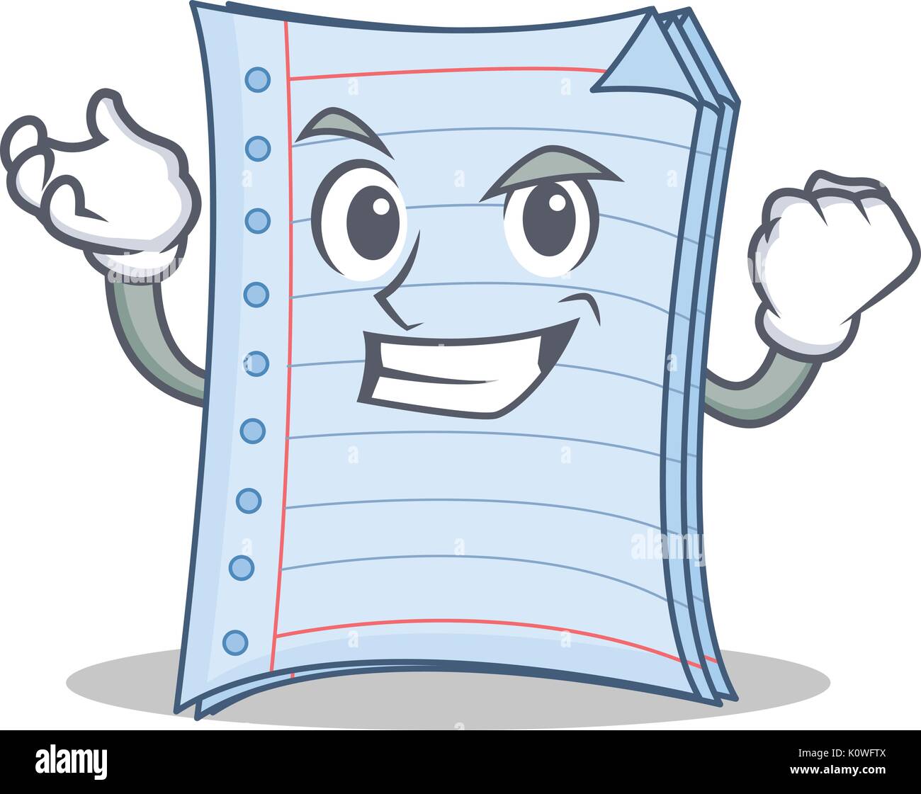 Successful notebook character cartoon style Stock Vector Image & Art ...