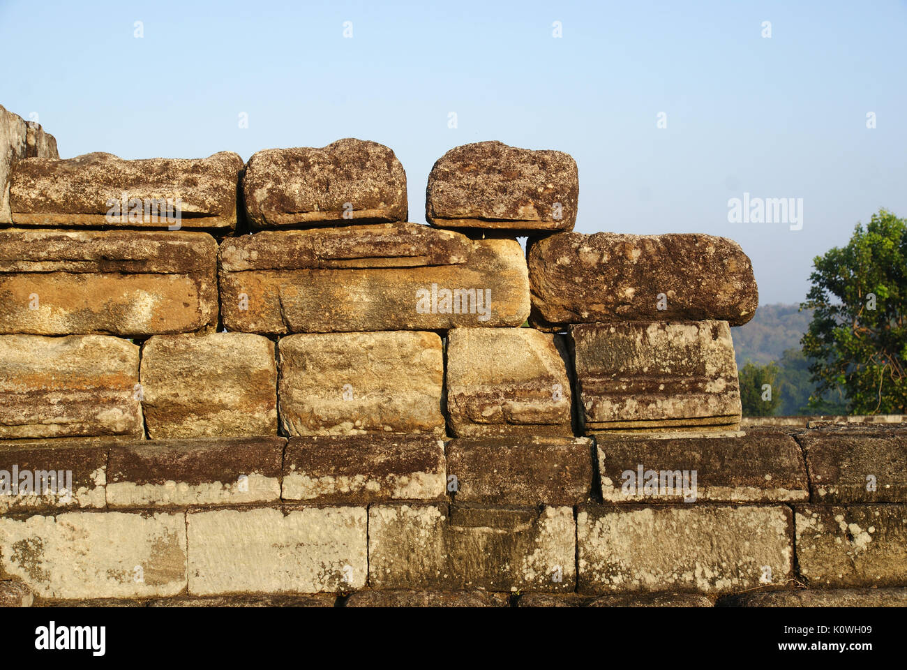 Ancient Rock Pattern (ruins) in Barong Temple, Yogyakarta, Indonesia ...