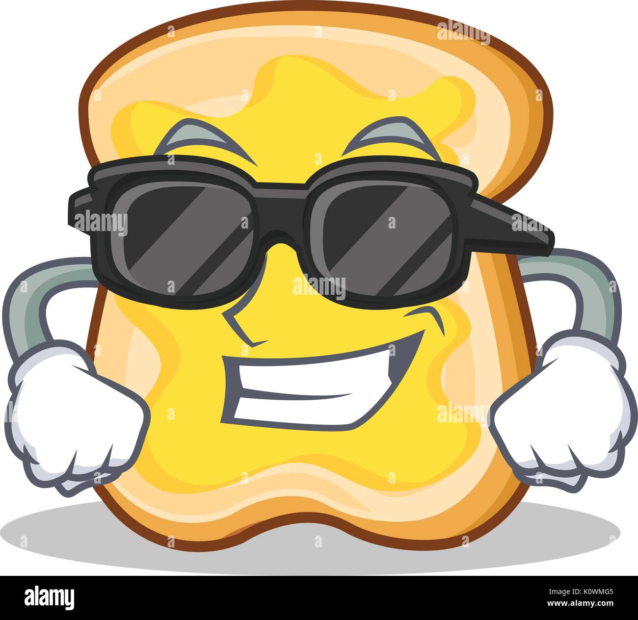 Super cool slice bread cartoon character Stock Vector Image & Art - Alamy