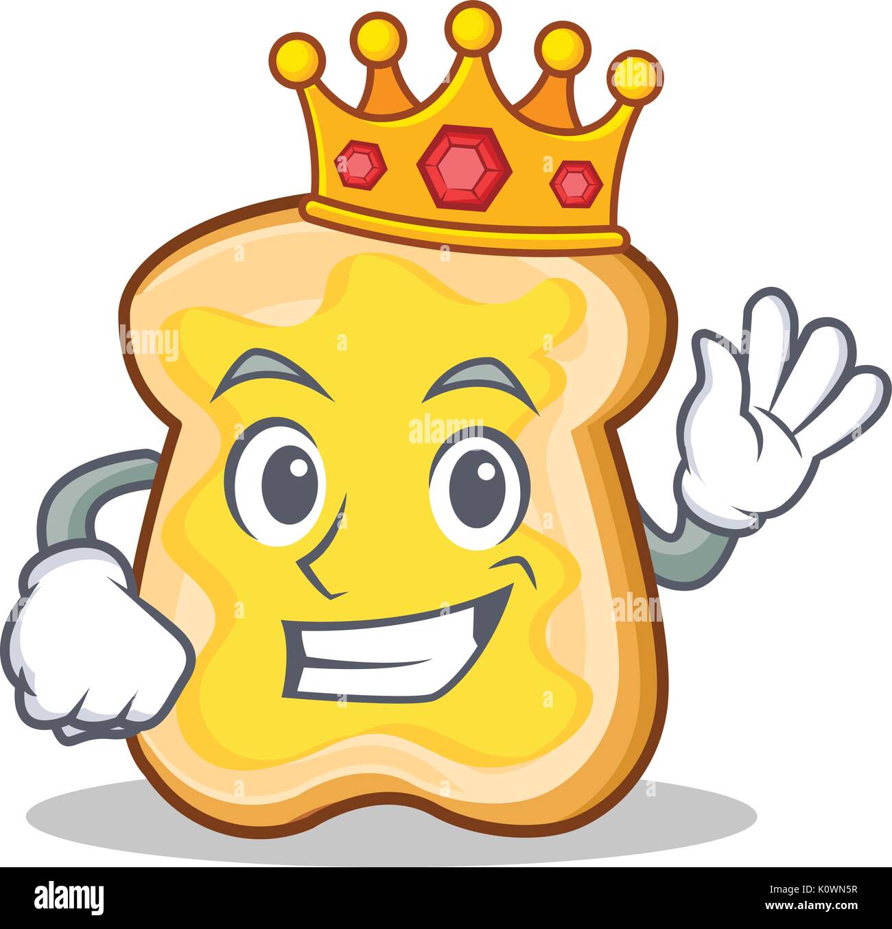 King sandwich character cartoon hi-res stock photography and images - Alamy