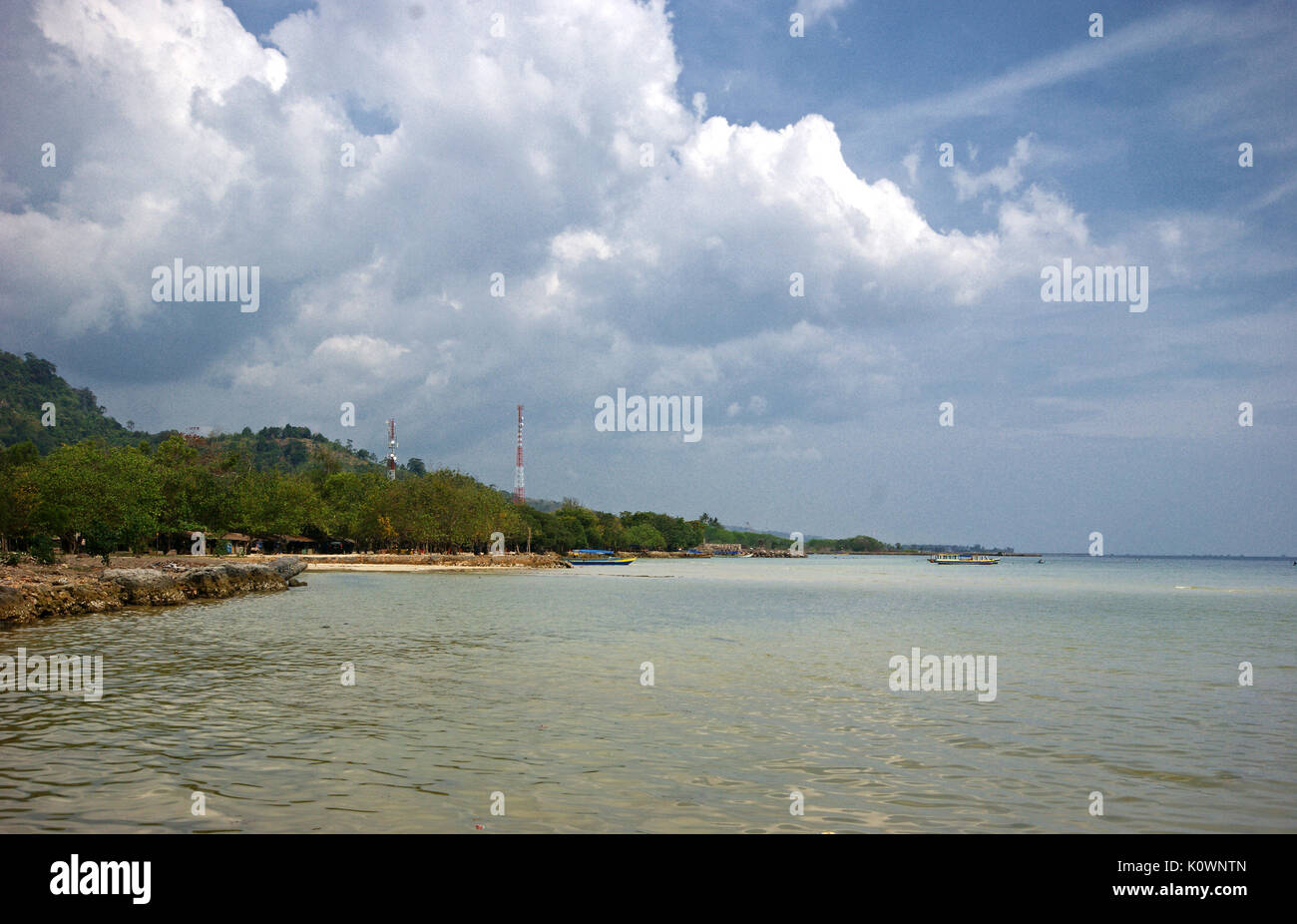 Pasir Putih Beach, Lampung, Indonesia Stock Photo - Alamy