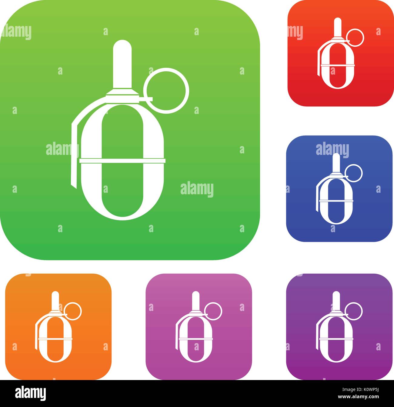 Hand paintball grenade set collection Stock Vector Image & Art - Alamy