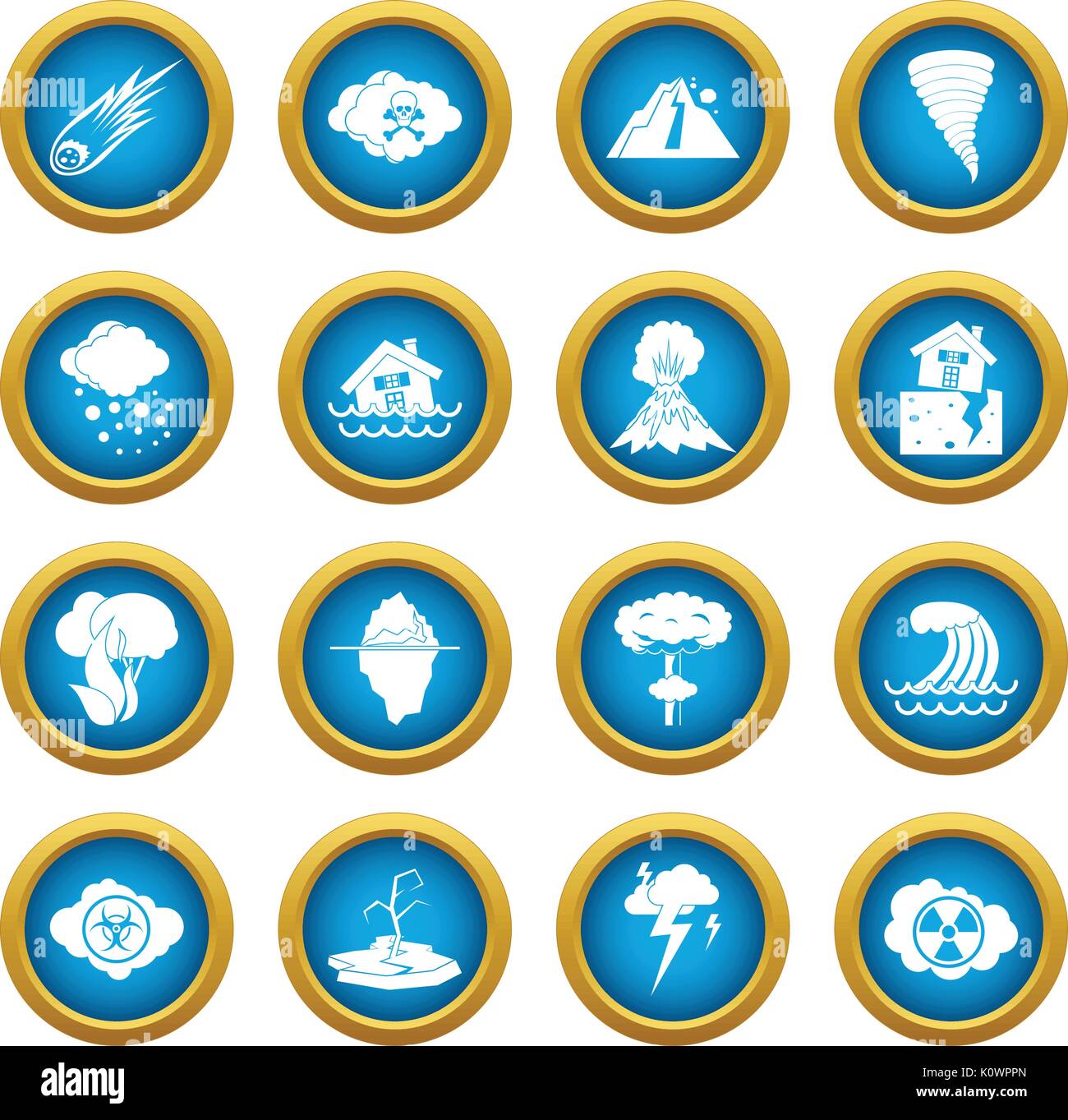 Disaster icons Stock Vector Images - Alamy