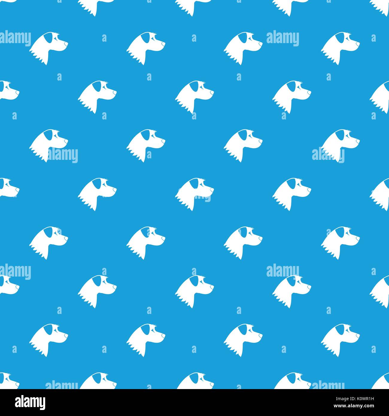 Dog pattern seamless blue Stock Vector Image & Art - Alamy