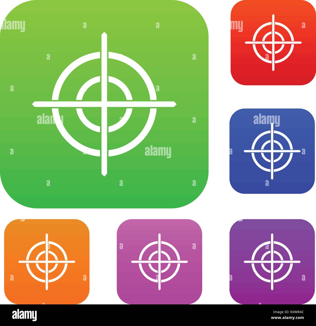 Target crosshair set collection Stock Vector Image & Art - Alamy