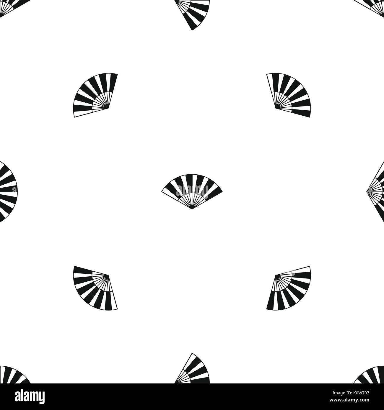 Fan pattern seamless black Stock Vector Image & Art - Alamy