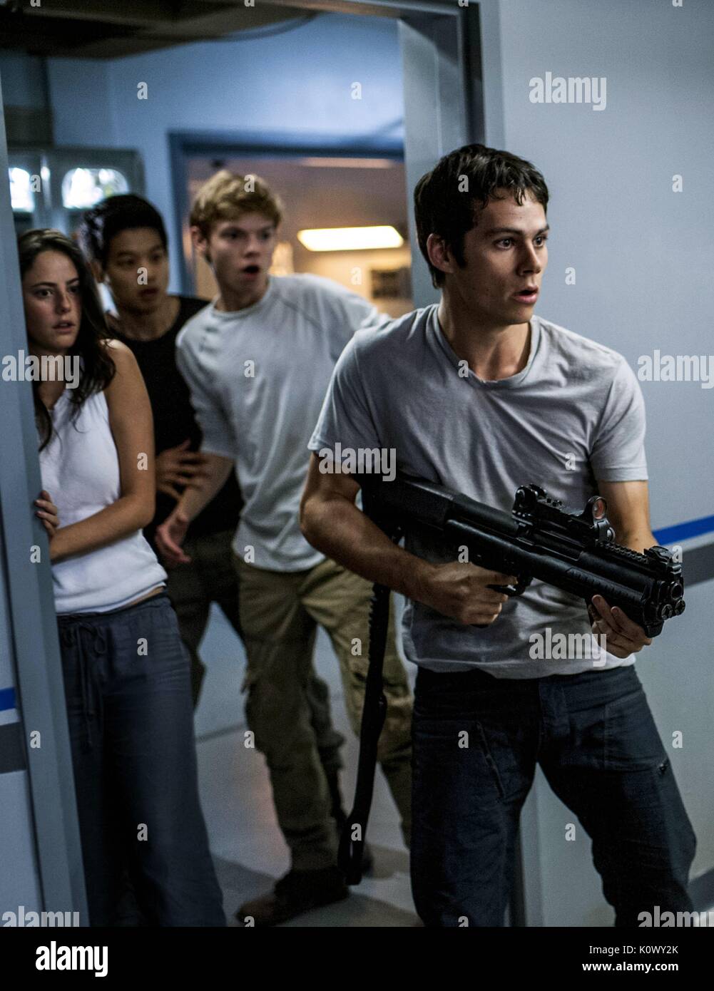 Thomas Brodie Sangster And Kaya Scodelario High Resolution Stock ...