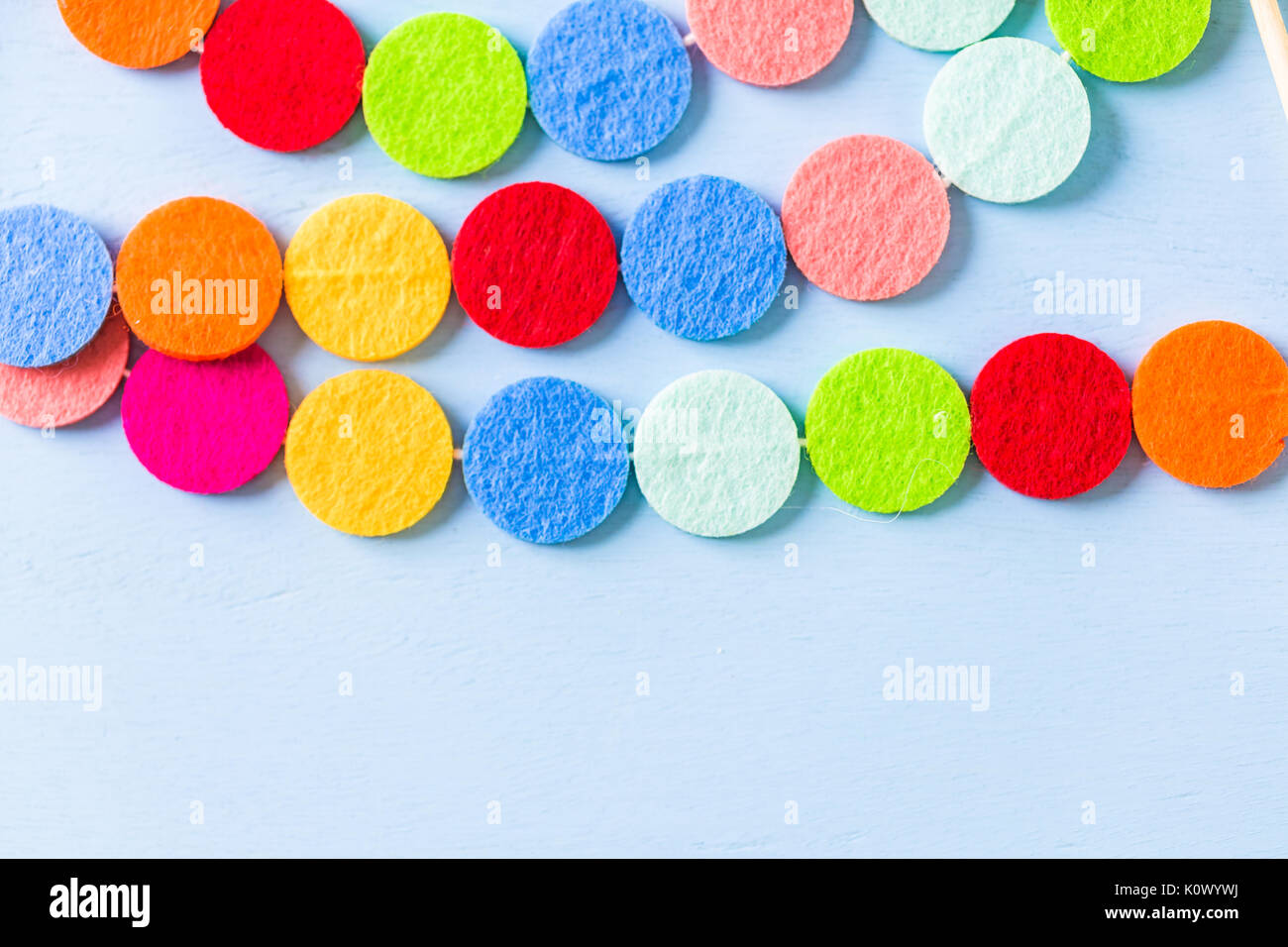 Kids Birthday Party decorations in primary colors Stock Photo - Alamy